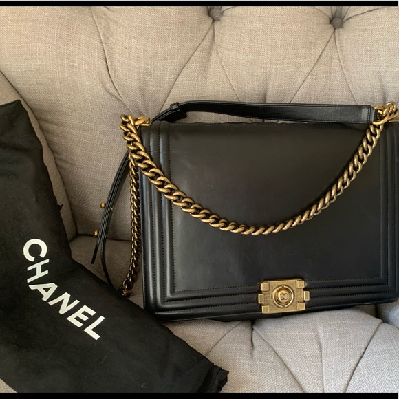 CHANEL | Bags | Chanel Boyfriend Bag Large | Poshmark